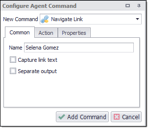 Command Configuration