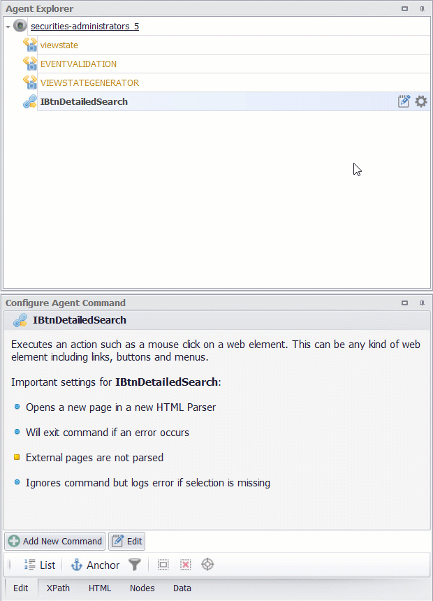 Using the HTML Parser