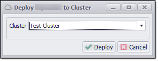 Cluster deployment